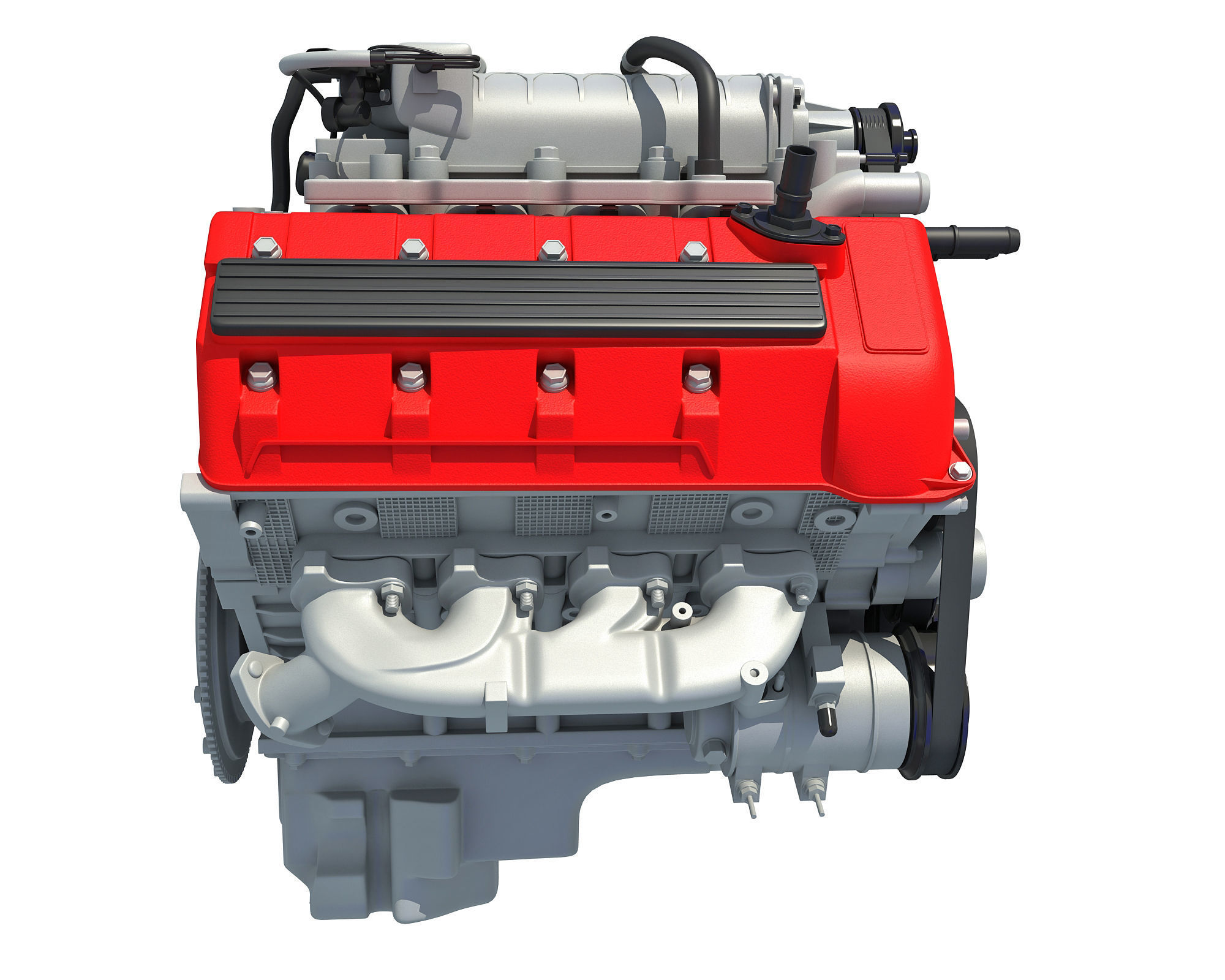 Animated V8 Engine 3D model animated rigged | CGTrader