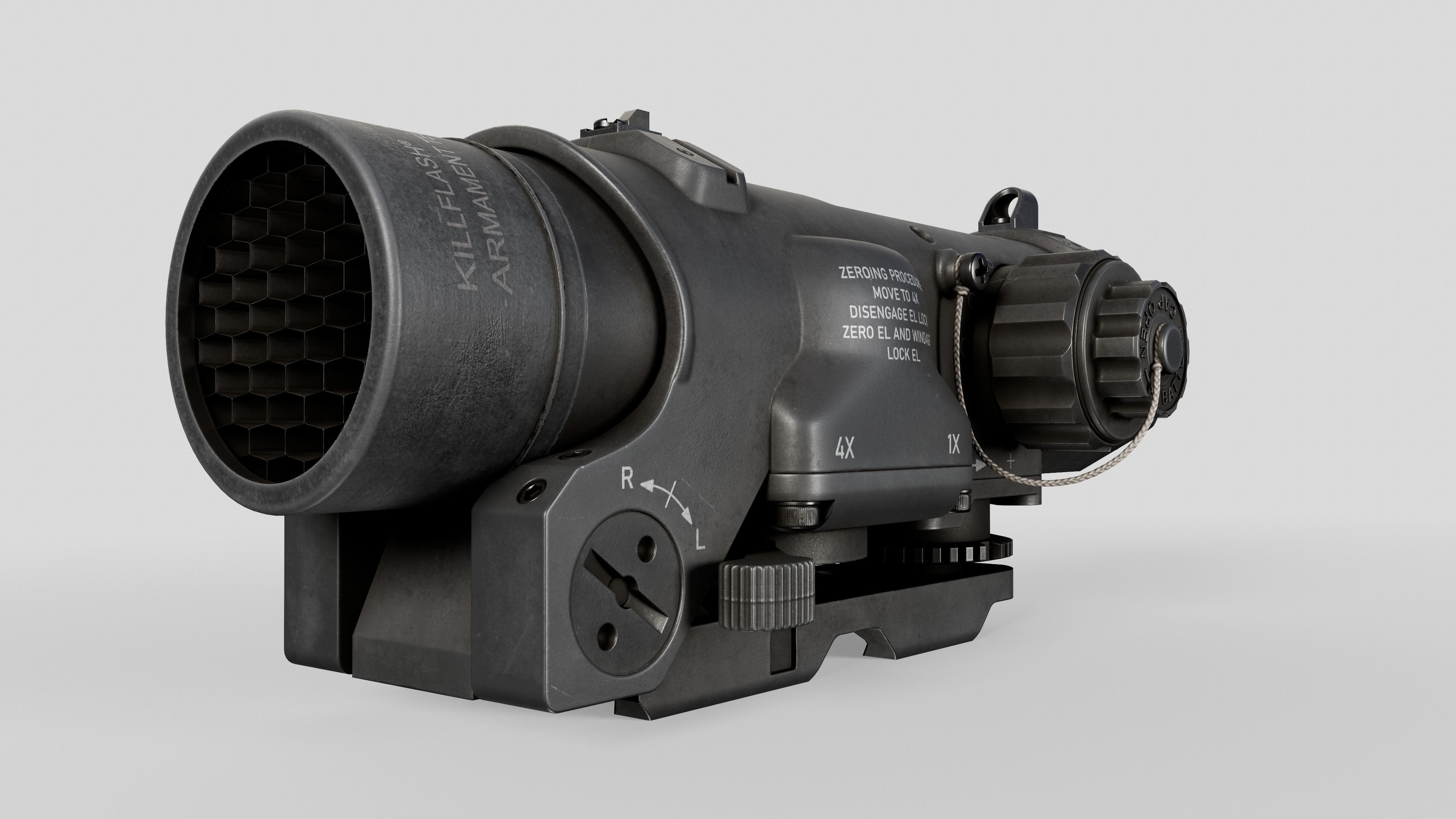 3D model Elcan SpecterDR Combat Sight VR / AR / low-poly | CGTrader