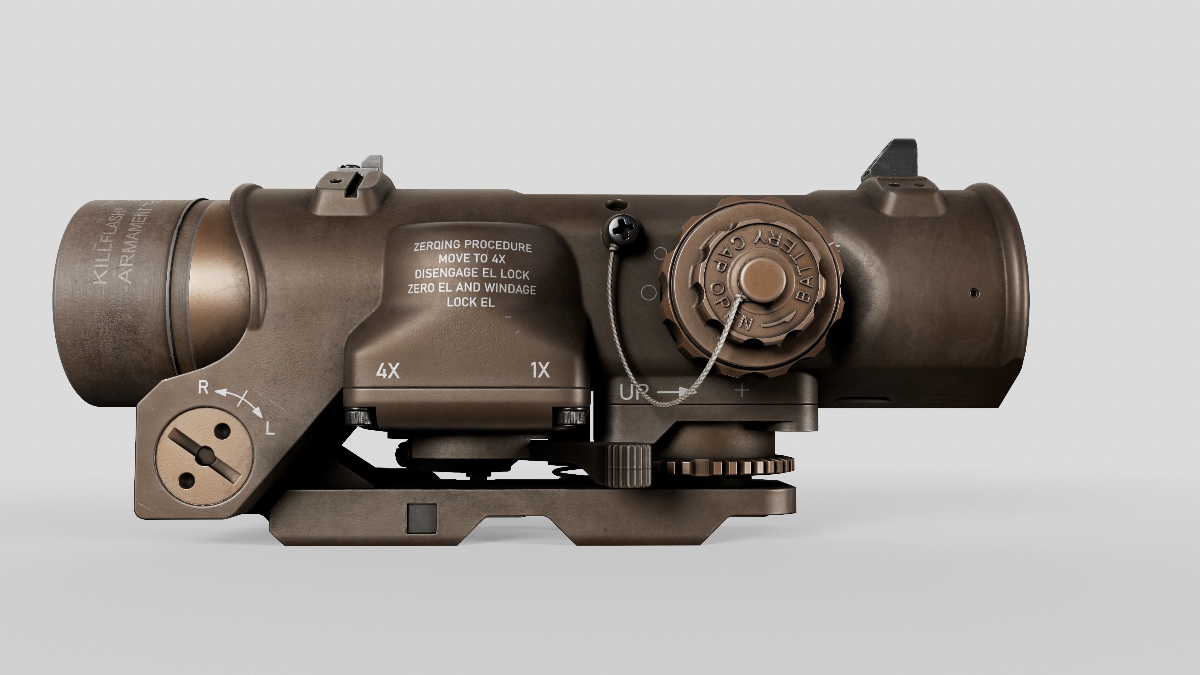3D model Elcan SpecterDR Combat Sight VR / AR / low-poly | CGTrader