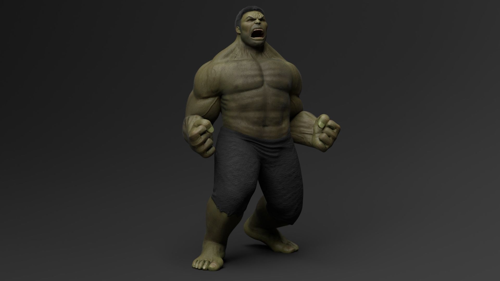 3D model Hulk Rigged VR / AR / low-poly | CGTrader