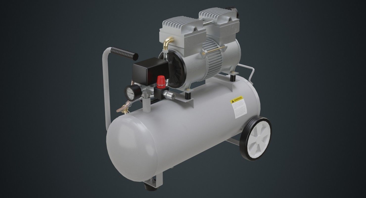 3D model Air Compressor 2A VR / AR / low-poly | CGTrader
