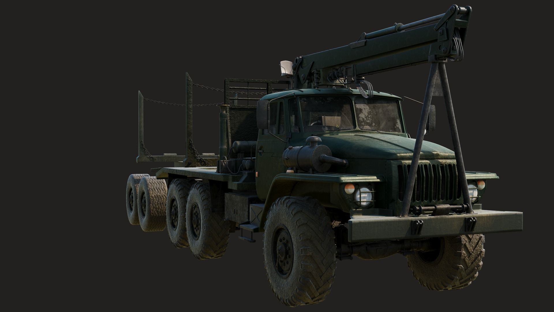 Russian Truck Ural 4320 3D model | CGTrader