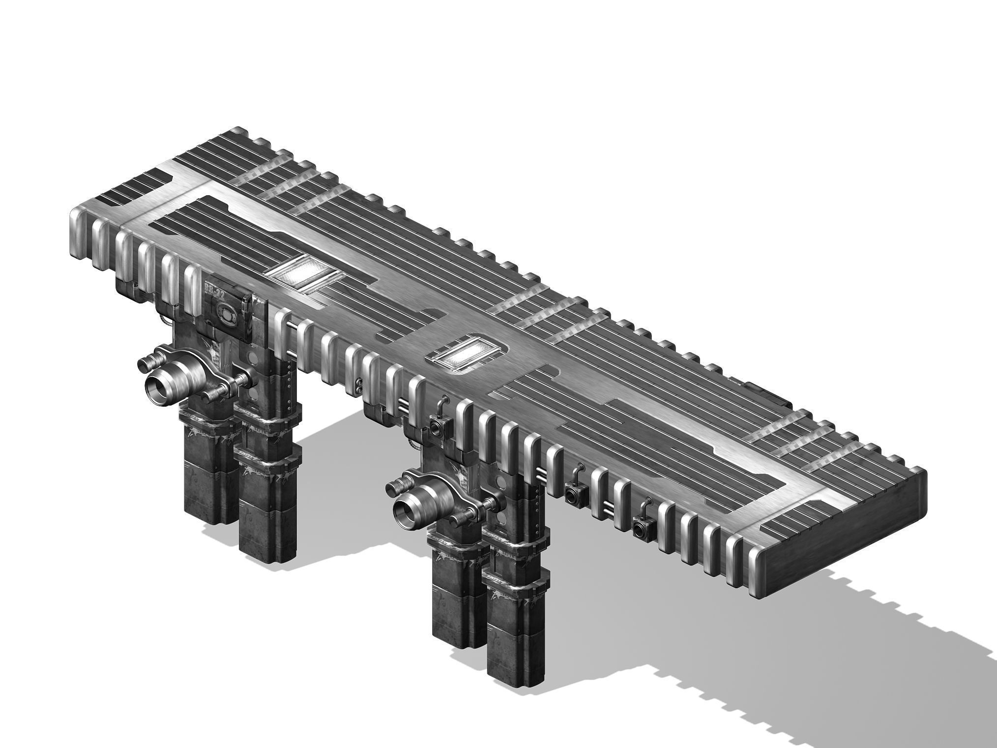 Satellite City - Bridge 00 3D model | CGTrader