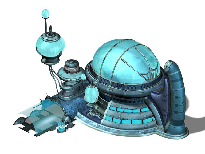 Future World - Undersea Building 01 3D model | CGTrader