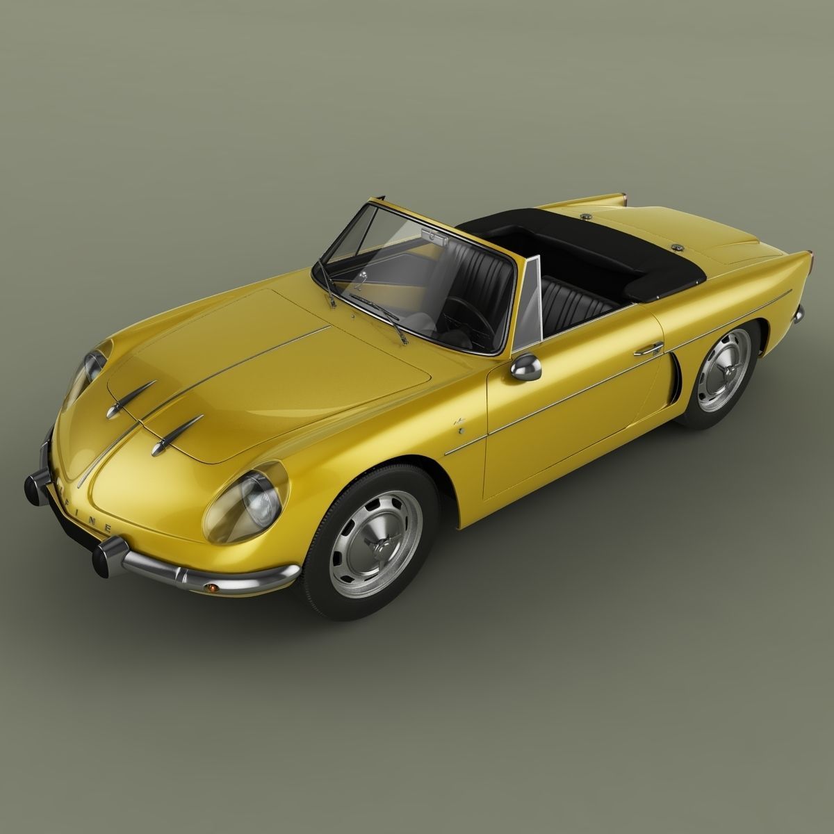 Renault Alpine A108 Convertible 3D model | CGTrader