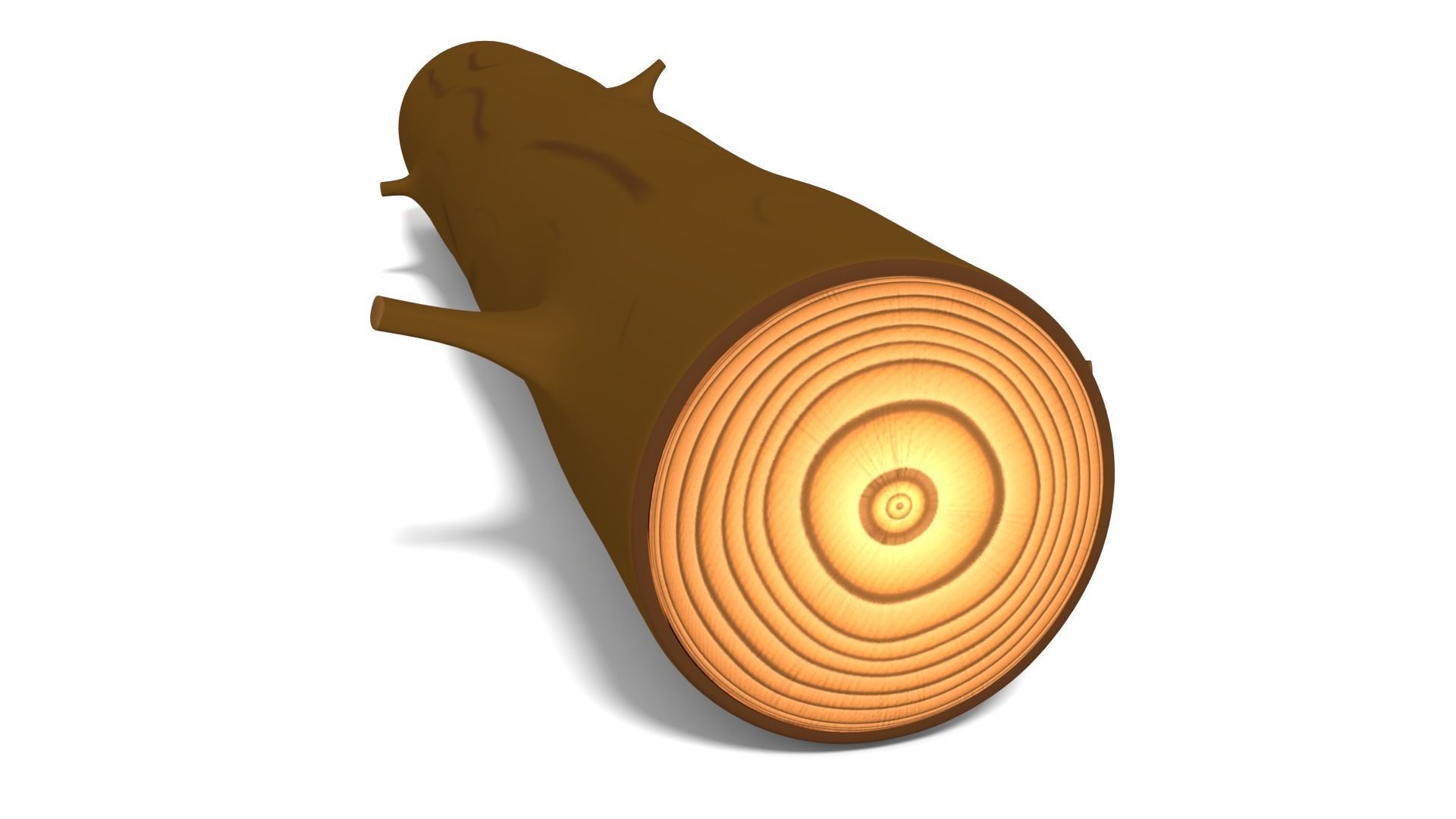 Log with Shape 3D model | CGTrader