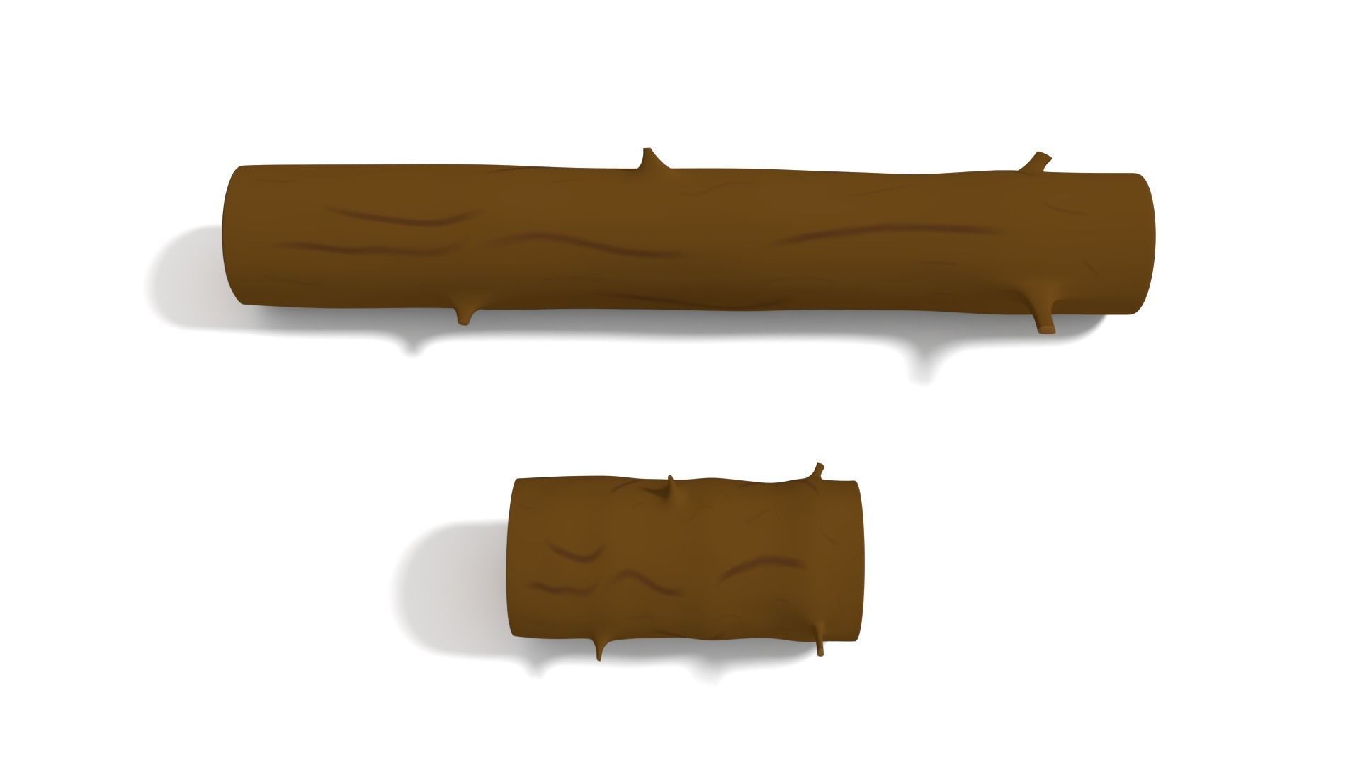 Log with Shape 3D model | CGTrader