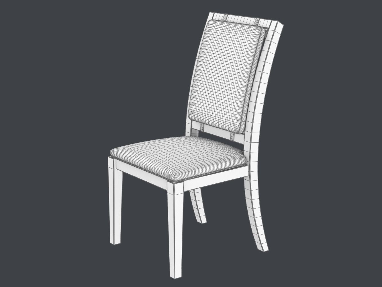 Turning Back Chair PBR 3D model | CGTrader