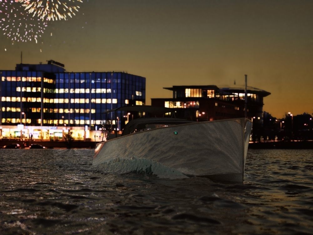 Realistic boat with wake animation using texture displacemement 3D ...