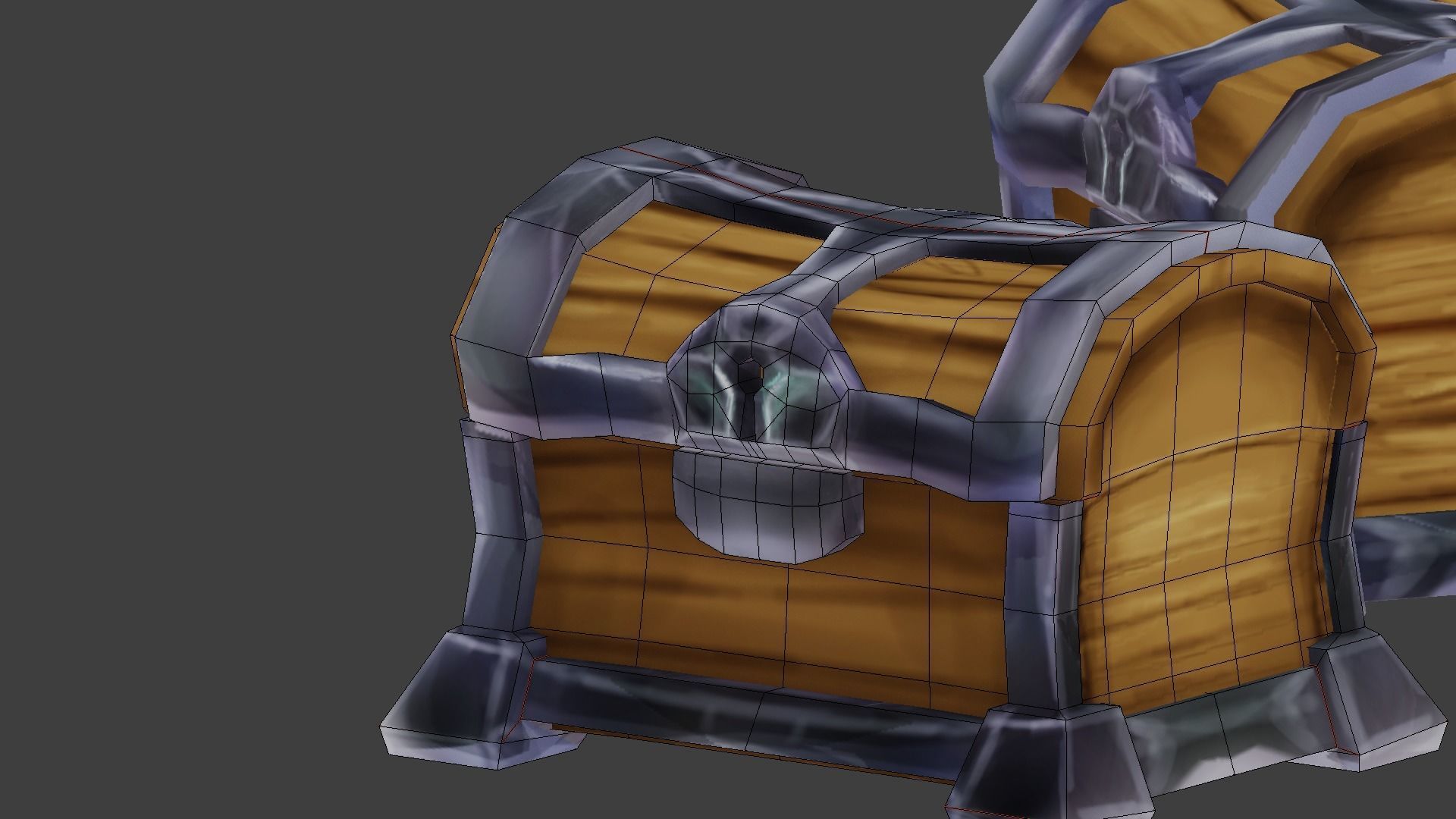 3D model Game ready low poly treasure chest VR / AR / low-poly | CGTrader