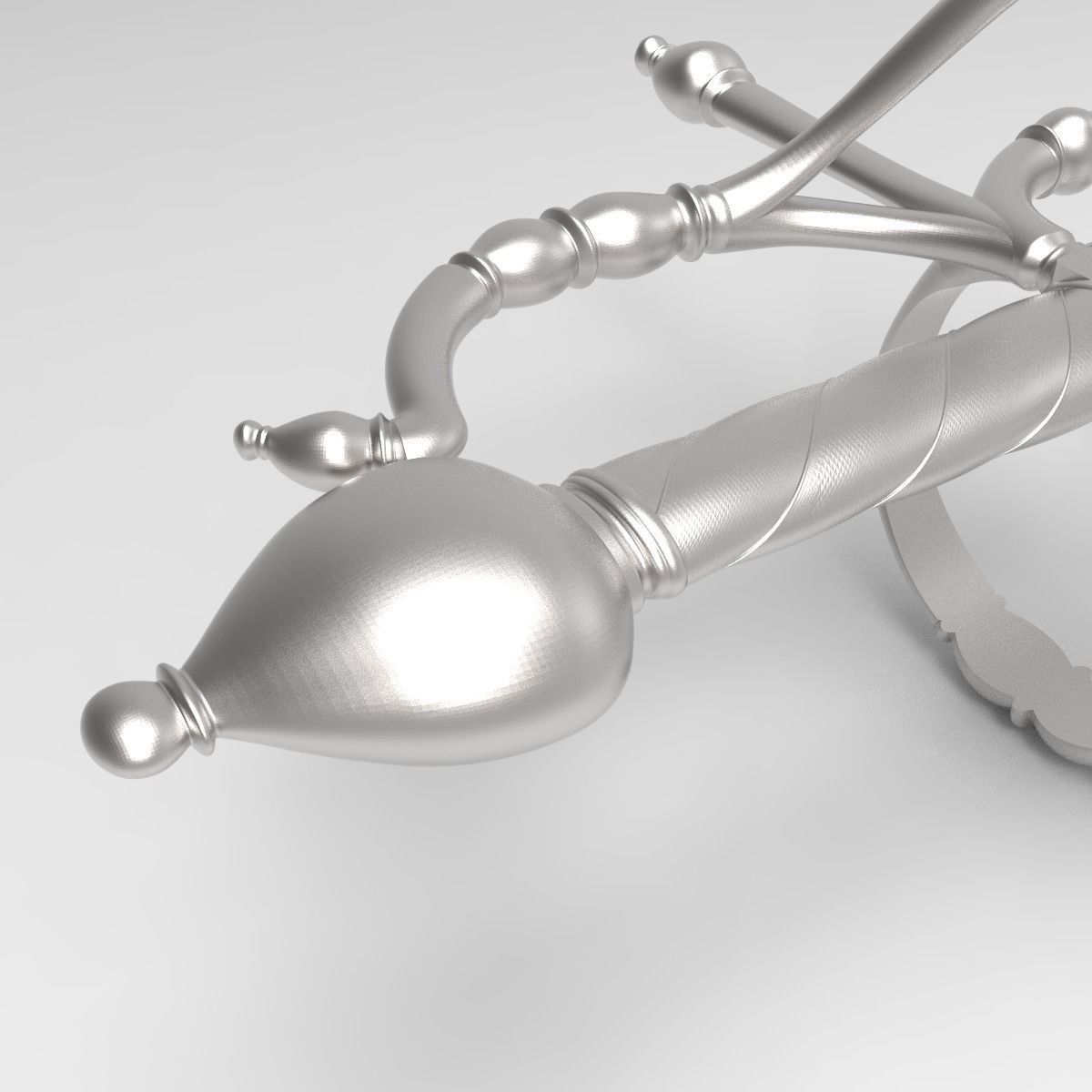 Sword hilt 3D model 3D printable | CGTrader
