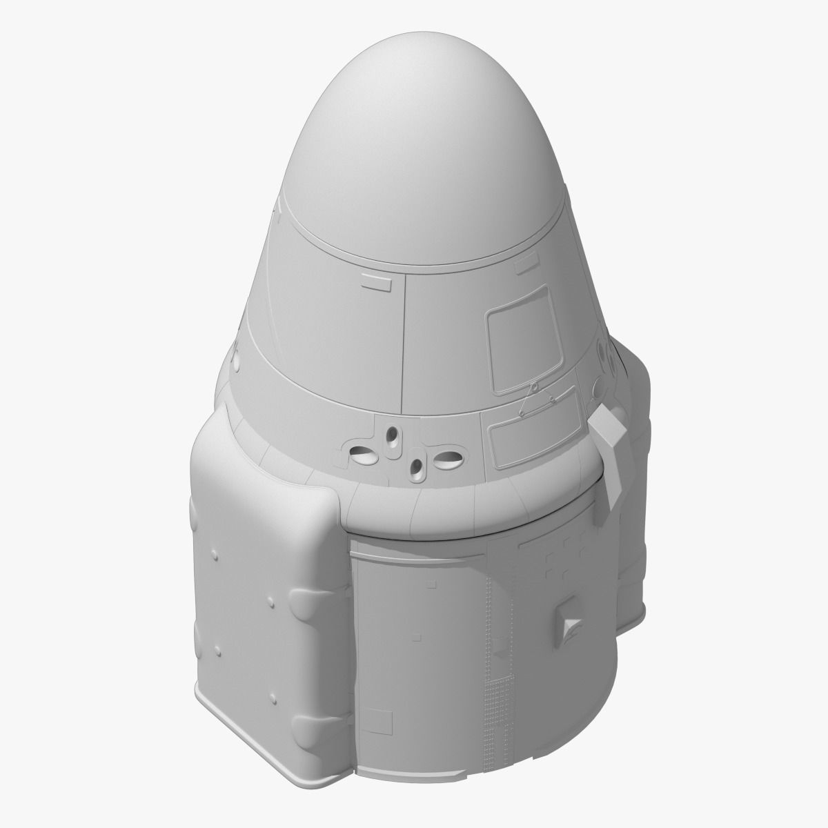 Dragon Capsule SpaceX 3D model animated | CGTrader
