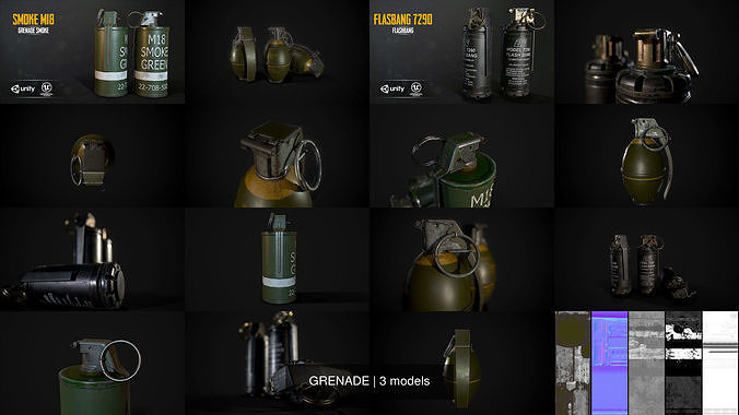 GRENADE 3D Model Collection | CGTrader