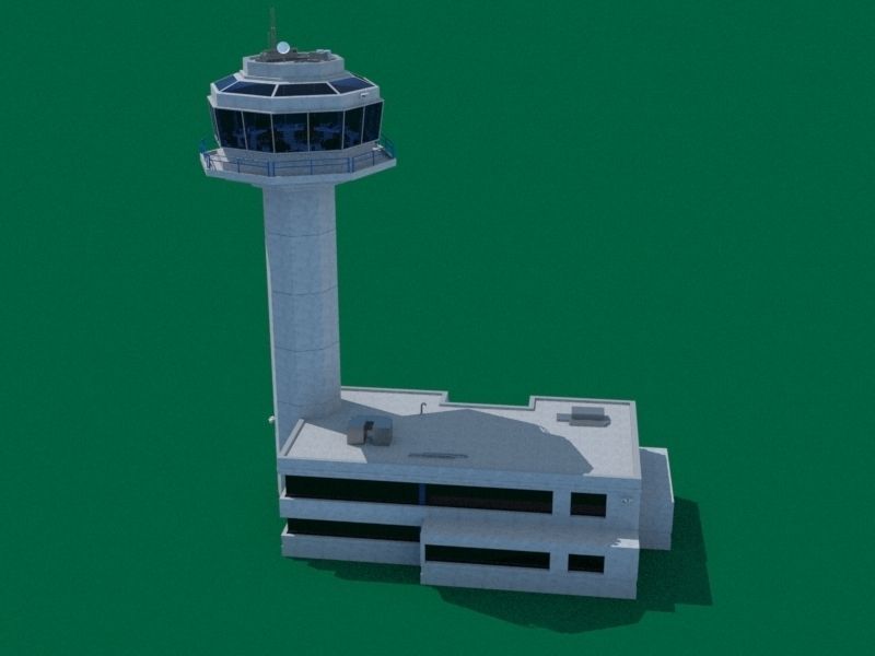 Air Traffic Control Tower 3D model | CGTrader