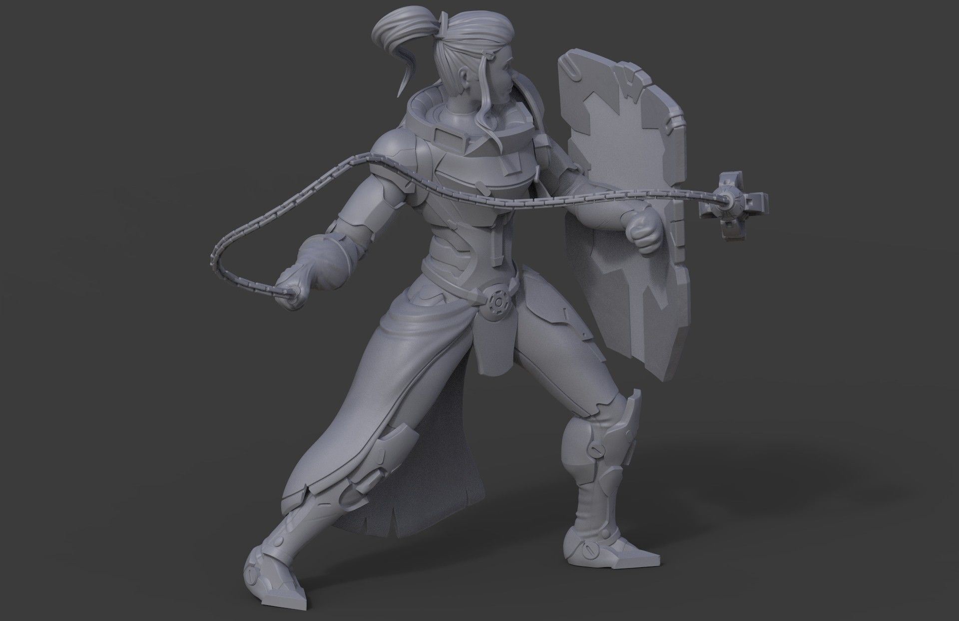 Brigitte - Overwatch Fanart Miniature 3D model 3D printable | CGTrader