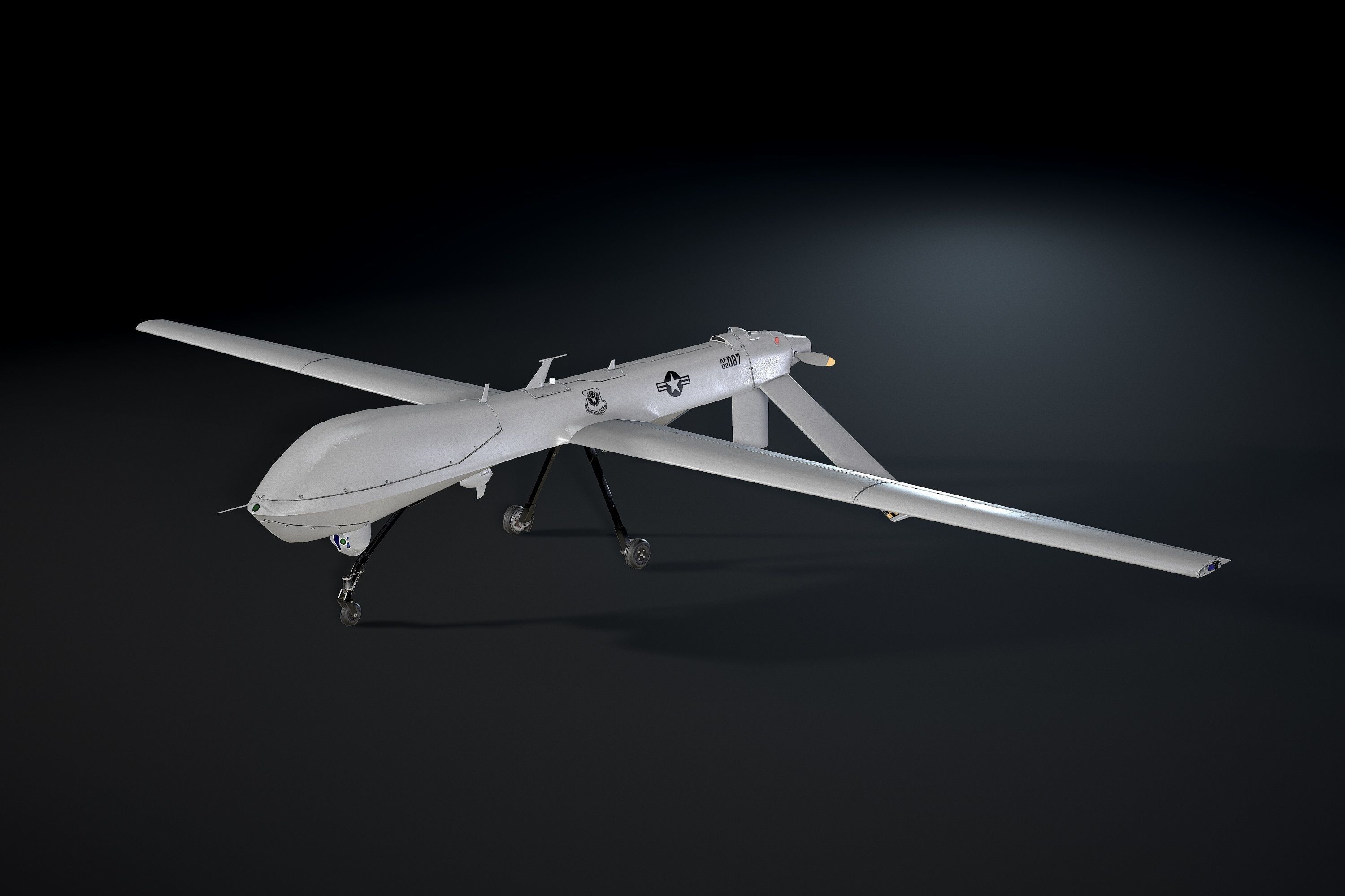 3D model PREDATOR MQ-1A VR / AR / low-poly | CGTrader