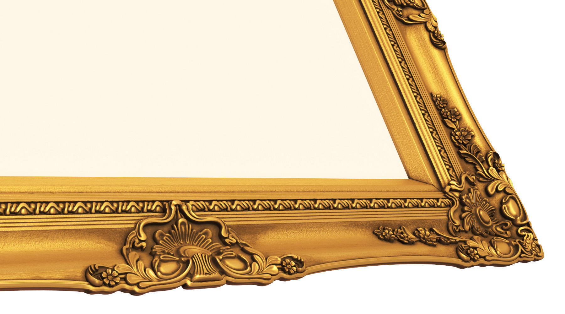 Frame picture gold v1 3D model 3D printable | CGTrader
