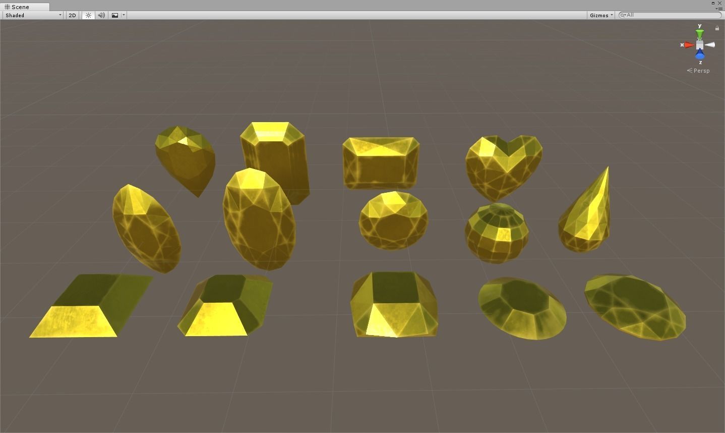3D model Ultimate Gems and Coins pack VR / AR / low-poly | CGTrader