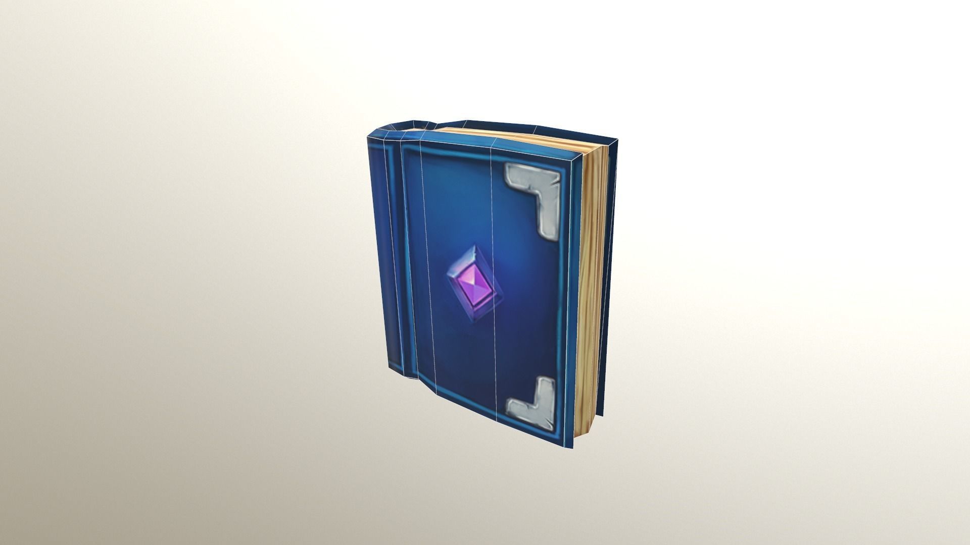 Spell book - blue free VR / AR / low-poly 3D model | CGTrader