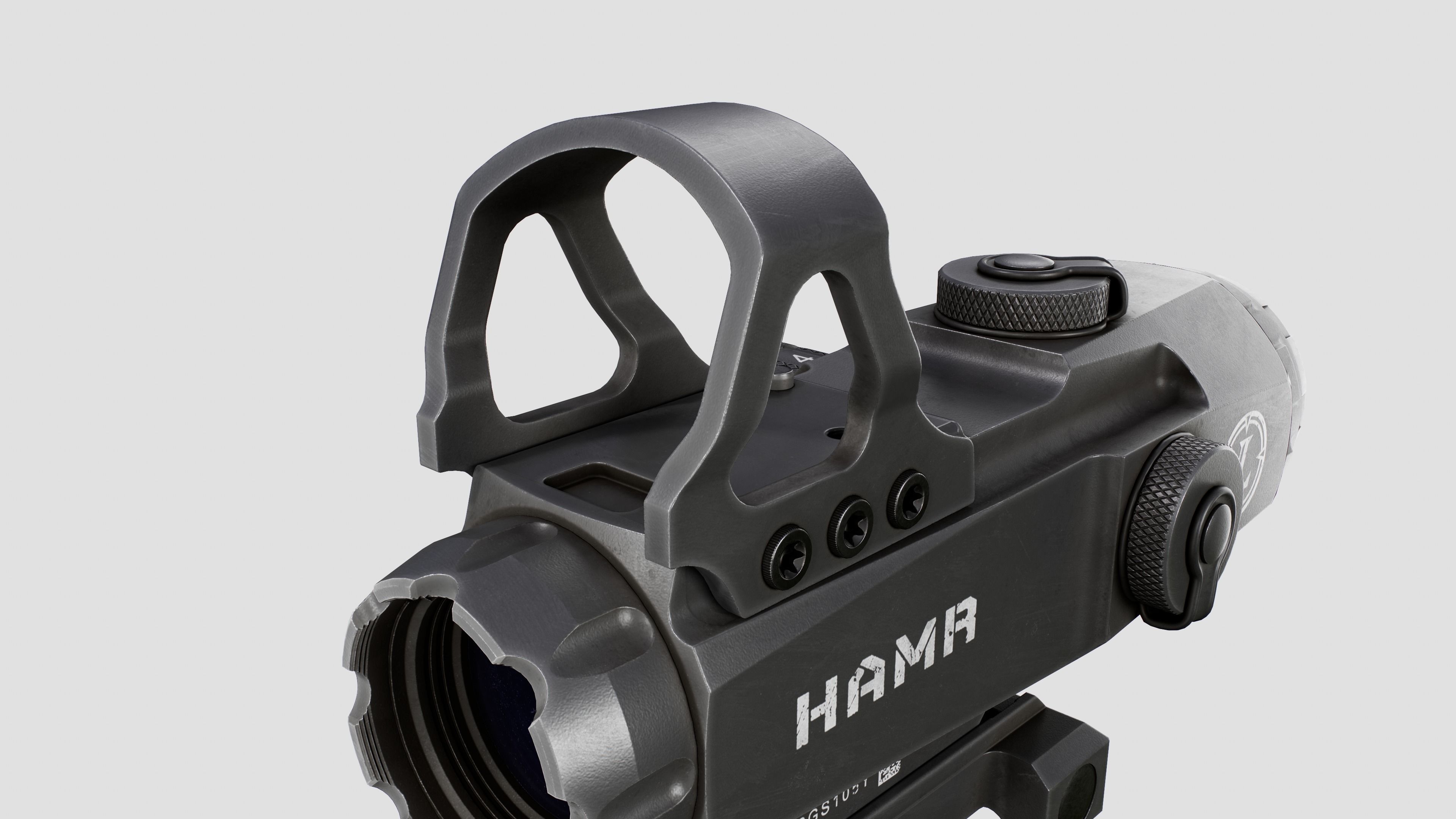 3D model Leupold Mark 4 HAMR 4x24mm High Accuracy Multi-Range Riflescope VR / AR / low-poly ...