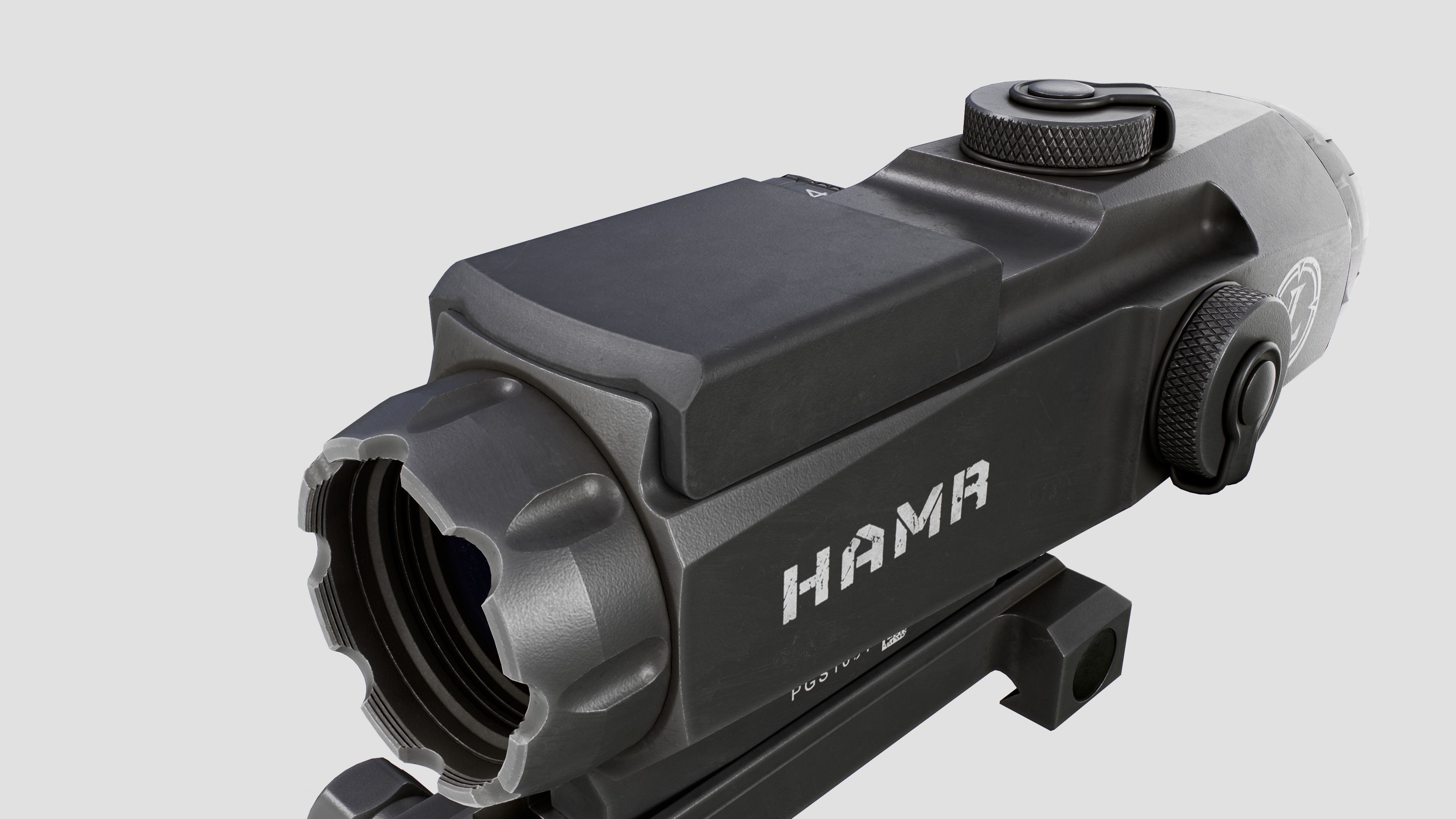 3D model Leupold Mark 4 HAMR 4x24mm High Accuracy Multi-Range Riflescope VR / AR / low-poly ...