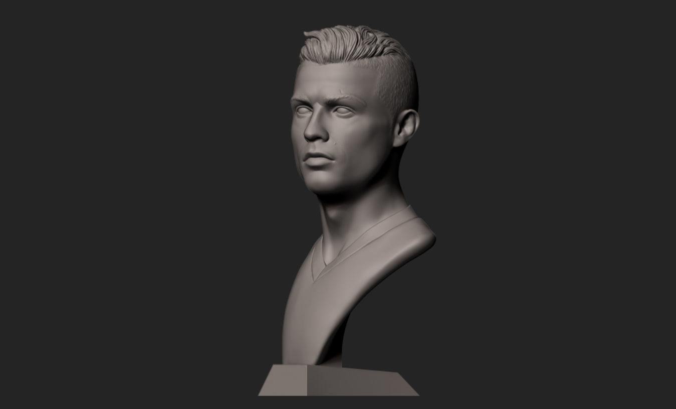 Cristiano Ronaldo 3D model 3D printable | CGTrader