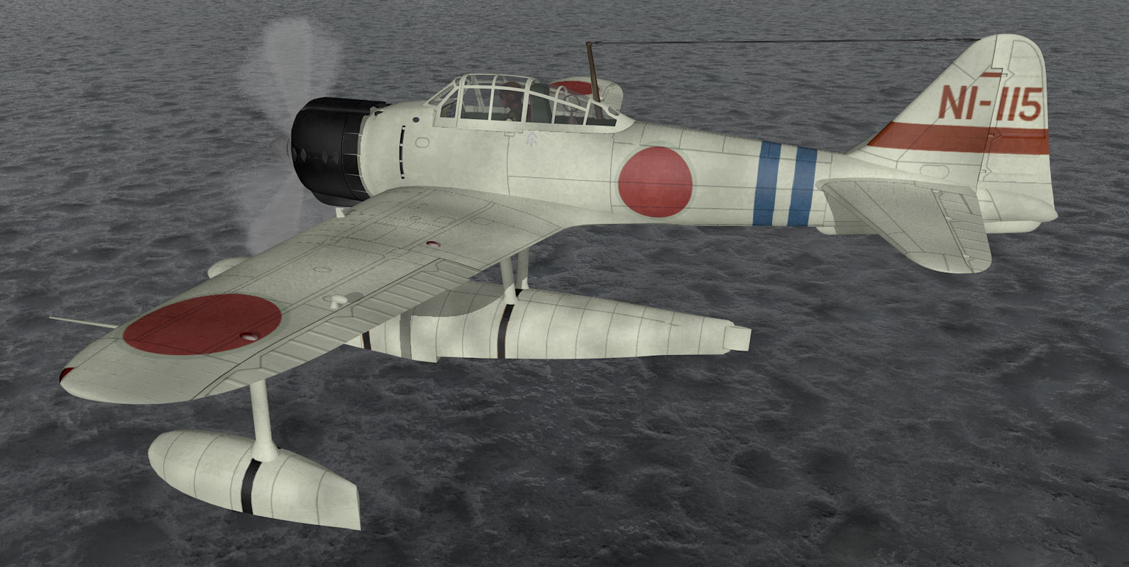 Nakajima A6M2-N Rufe 3D model | CGTrader