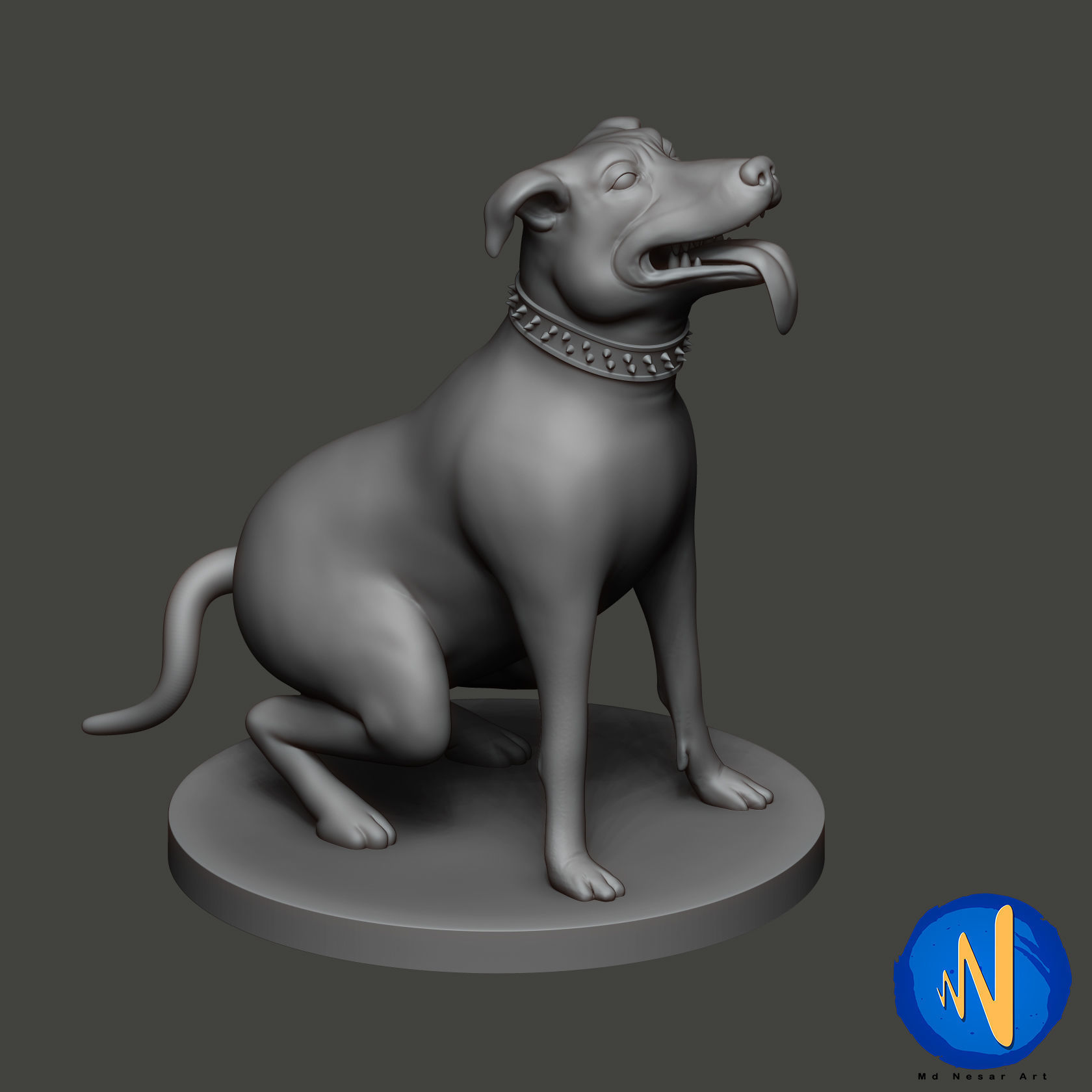 Dog Miniature 3D model 3D printable | CGTrader