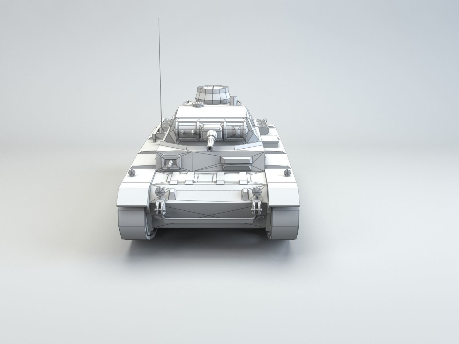 3D model Low Poly Panzer III E medium tank VR / AR / low-poly | CGTrader
