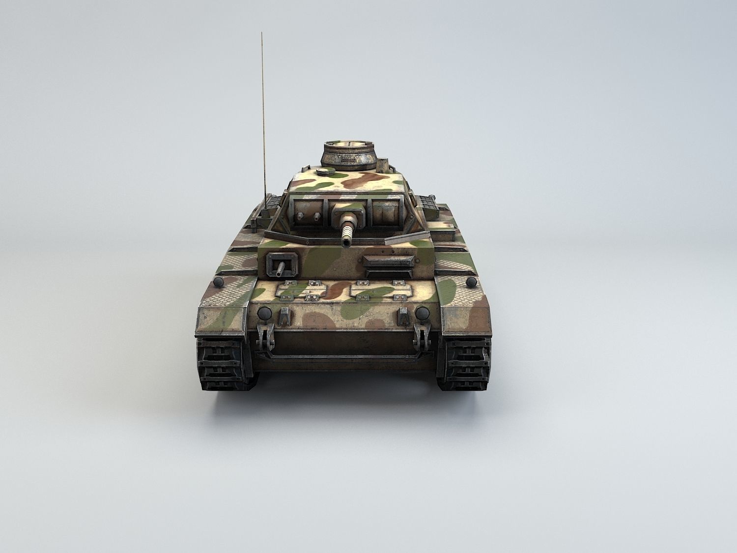 3D model Low Poly Panzer III E medium tank VR / AR / low-poly | CGTrader