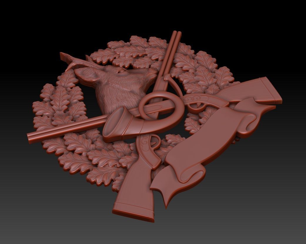 Hunting badge Roe Deer 3D model | CGTrader