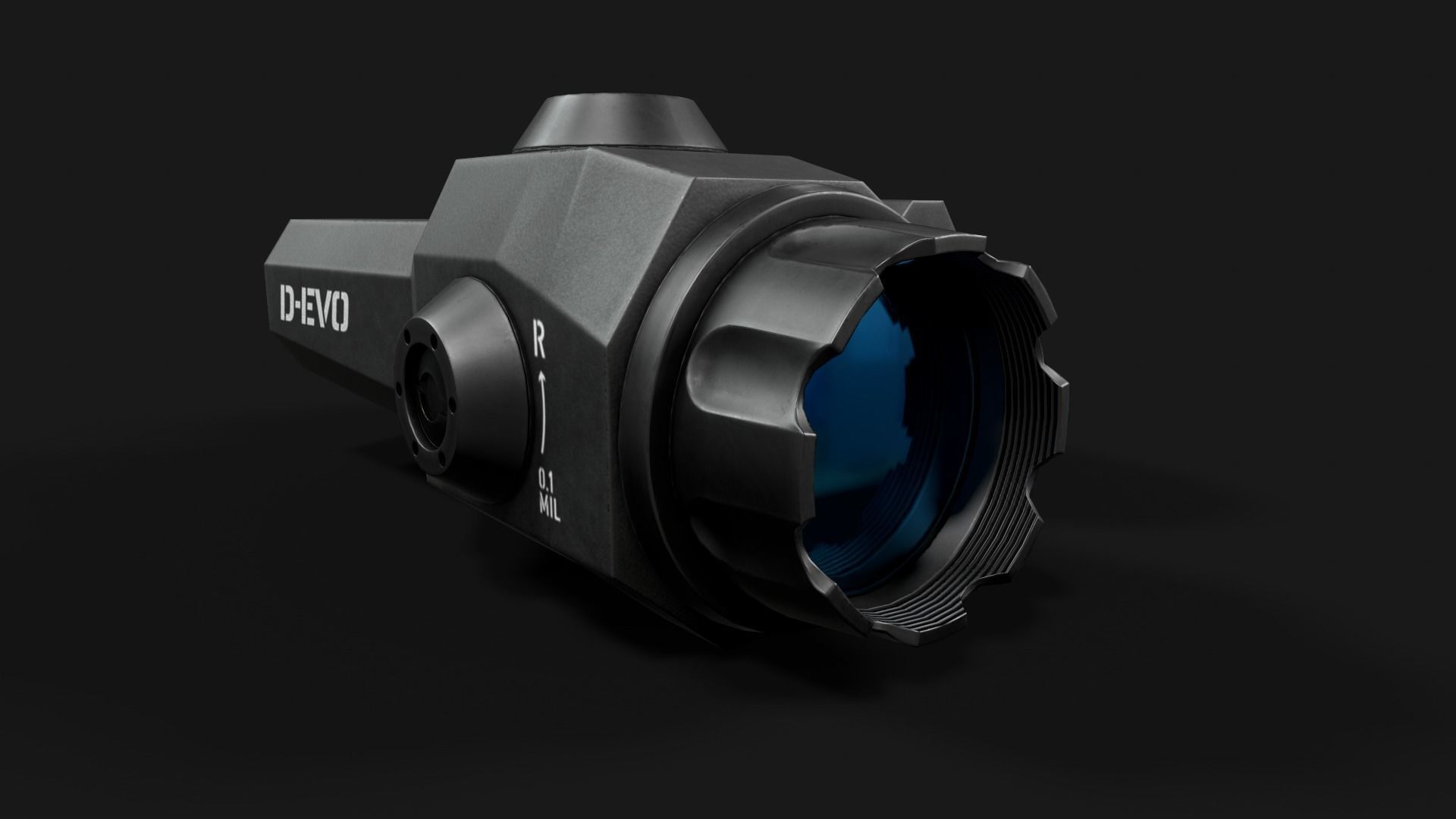 3D model Leupold D-EVO Dual Enhanced View Optic 6x Scope VR / AR / low ...