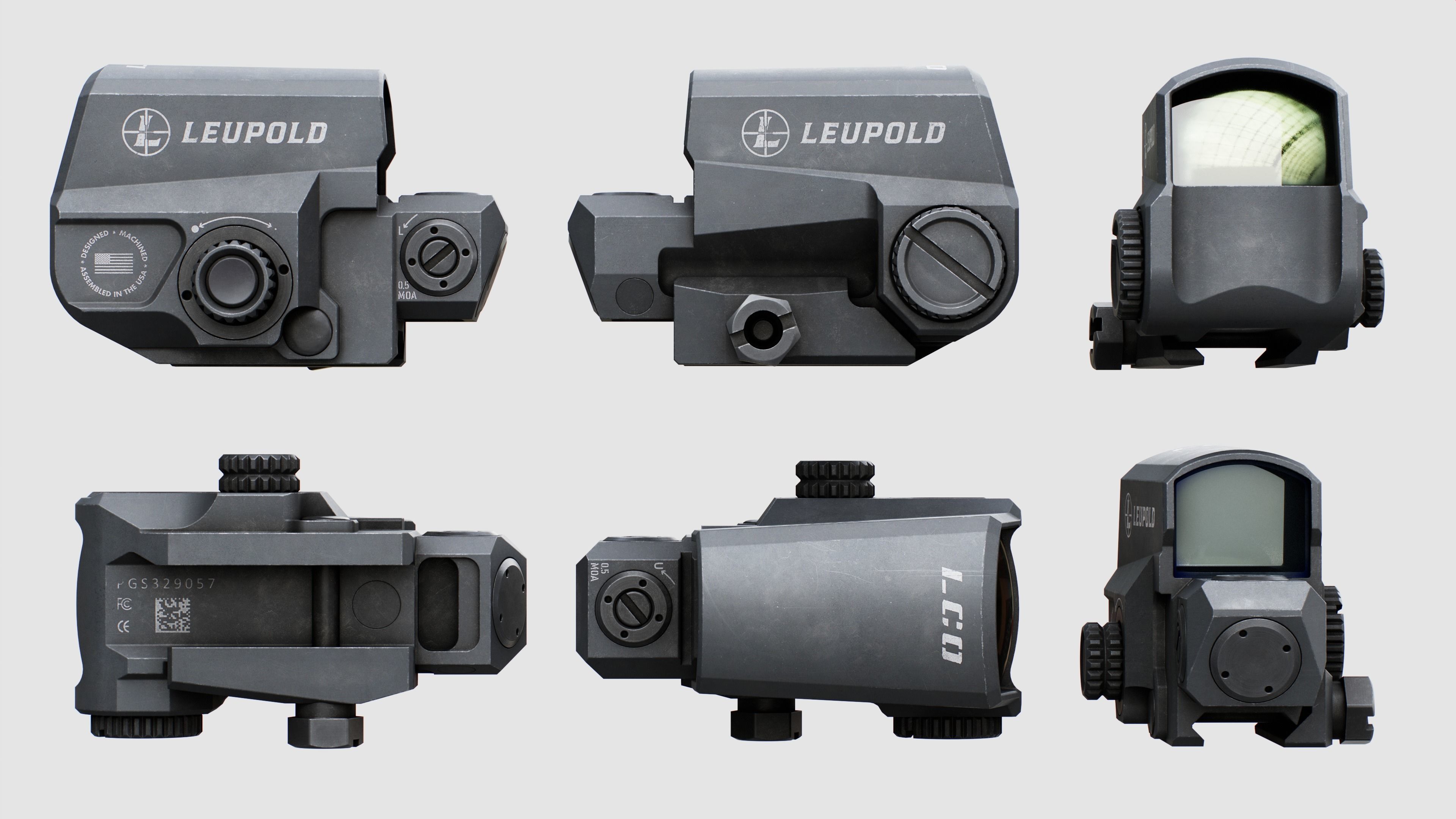 3D model Leupold Carbine Optic Red Dot Sight VR / AR / low-poly | CGTrader