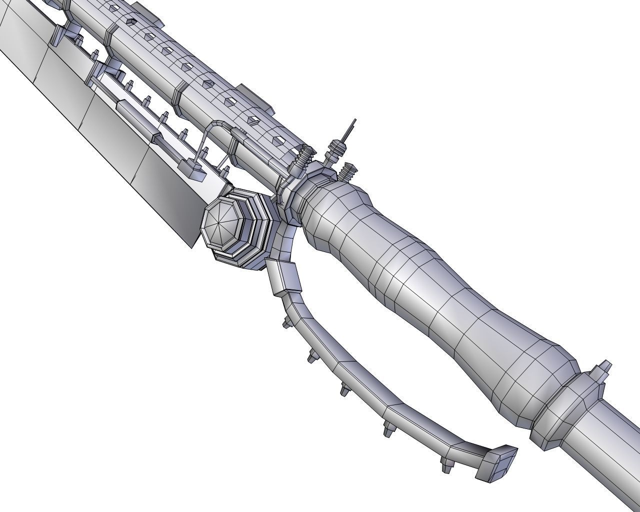 Steampunk Sword free VR / AR / low-poly 3D model | CGTrader