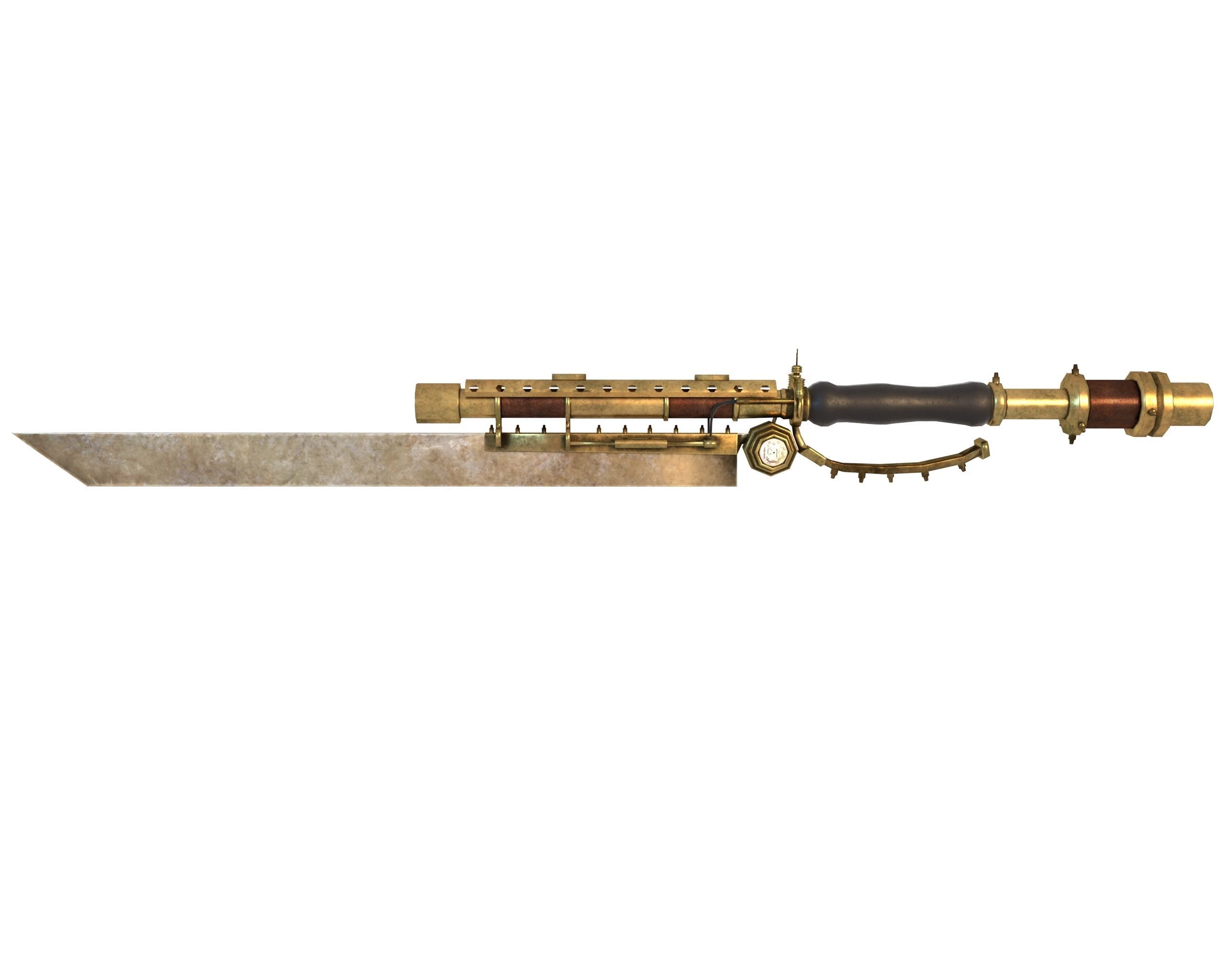 Steampunk Sword free VR / AR / low-poly 3D model | CGTrader