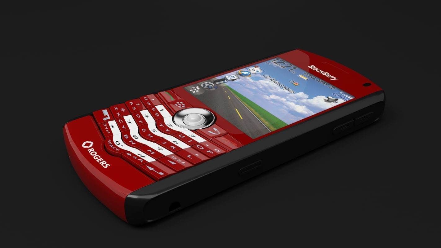 BlackBerry Rogers Pearl 8100 Cellphone 3D model | CGTrader