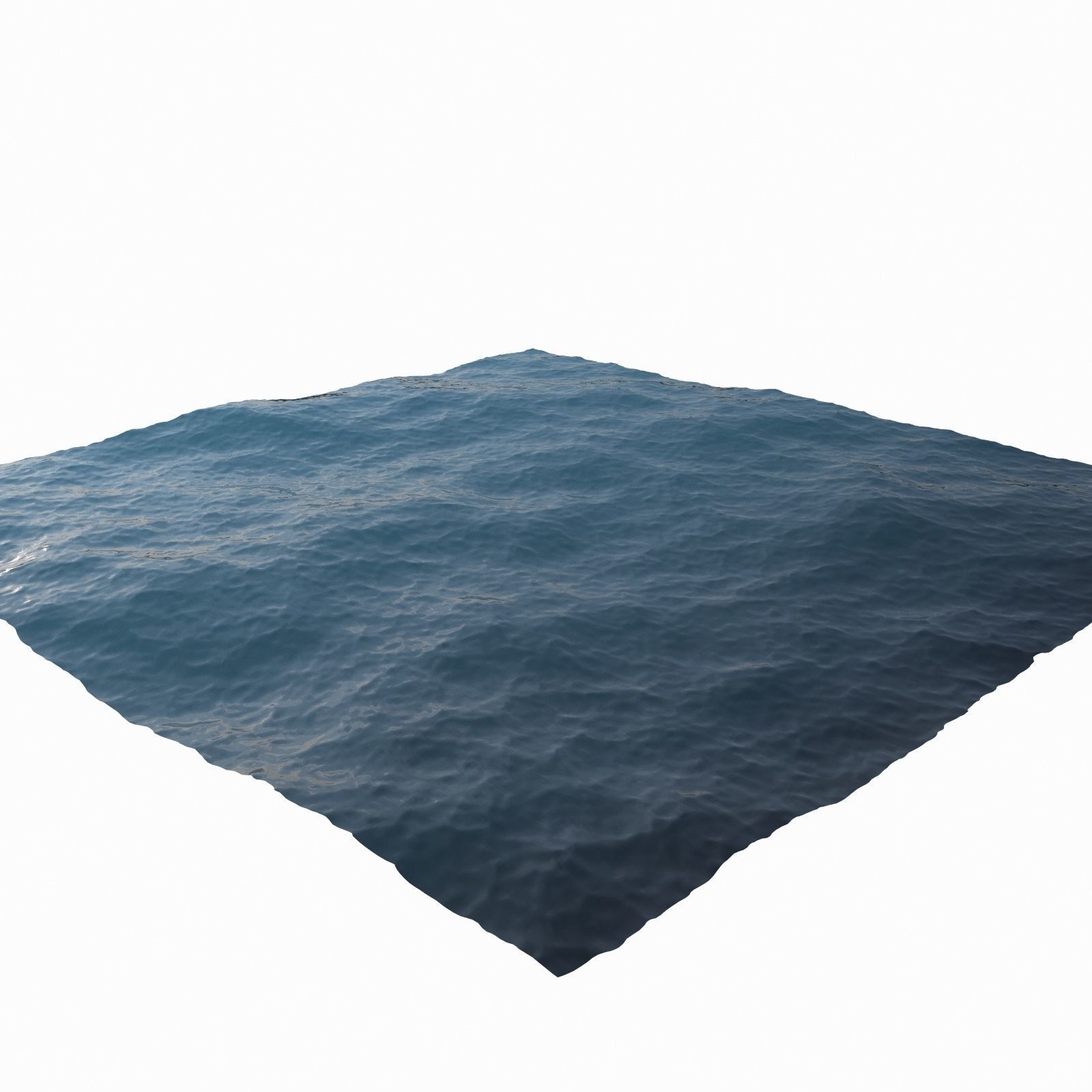 Ocean square of water 3D model animated | CGTrader