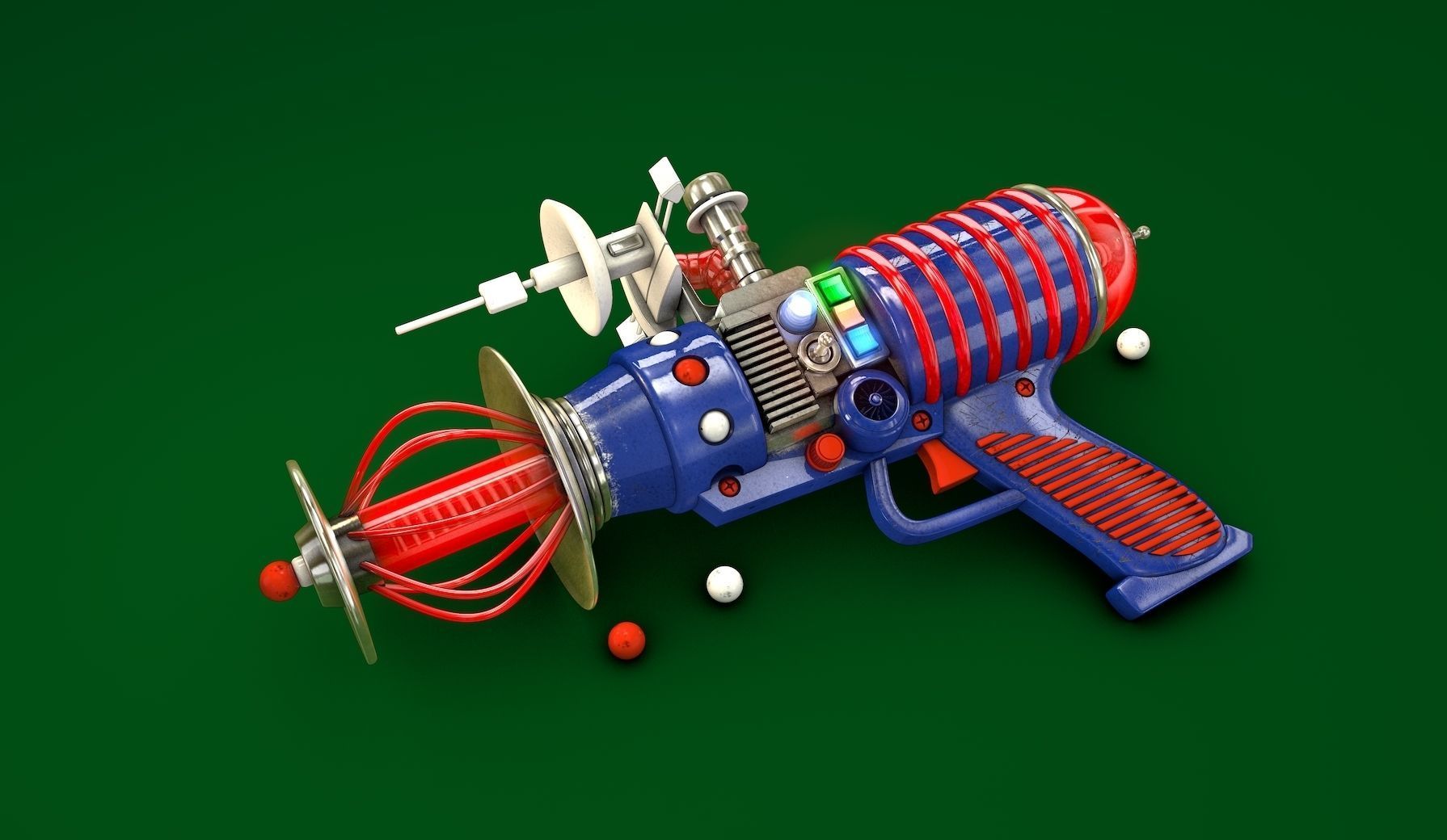 SPACE CARTOON BLASTER 3D model | CGTrader
