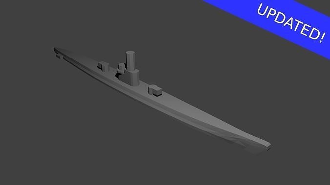 German Type IX Submarine free 3D model 3D printable | CGTrader