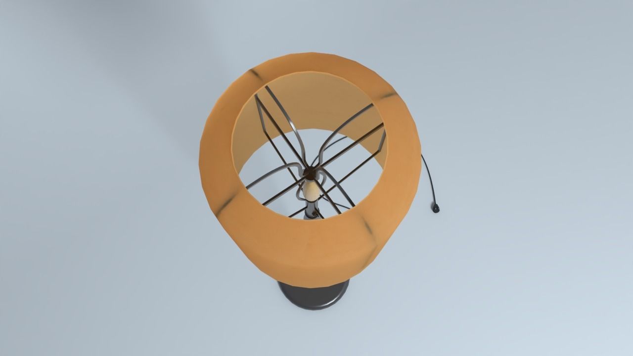 Metal floor lamp - light source free 3D model | CGTrader