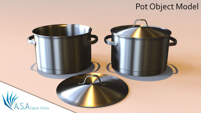 Pot Model Object 3D model | CGTrader