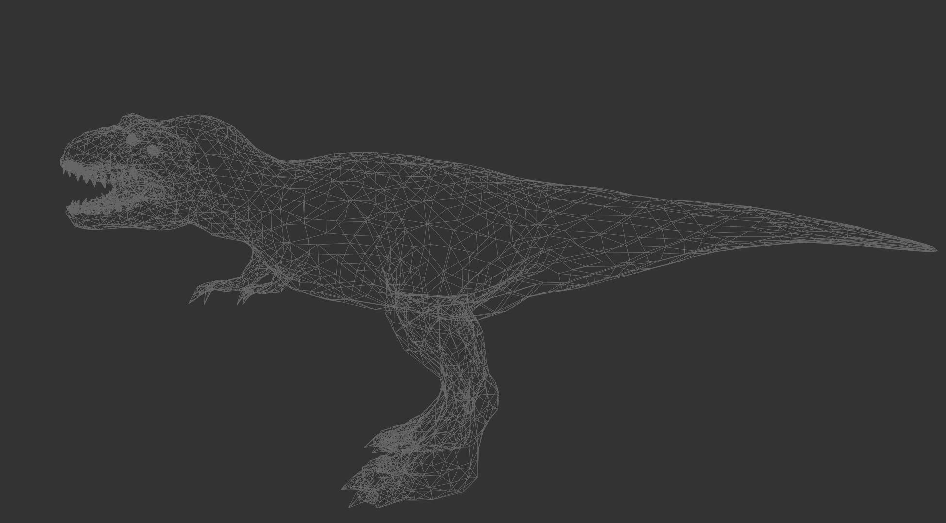 3D model Rexy Jurassic Park Inspired model VR / AR / low-poly rigged ...