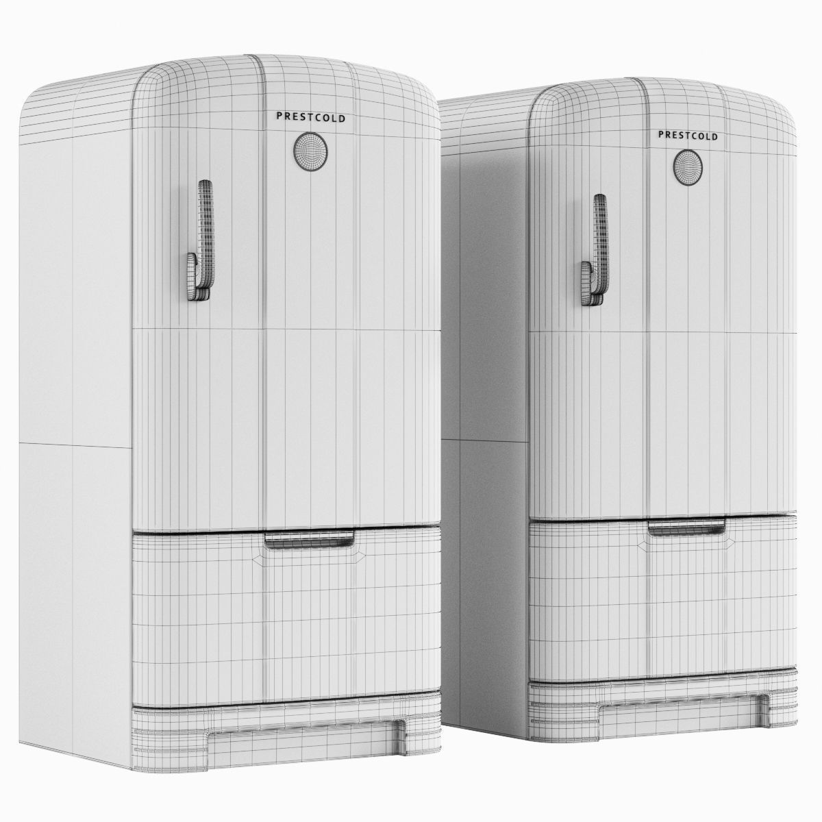 Prestcold Vintage Fridge 3D model | CGTrader