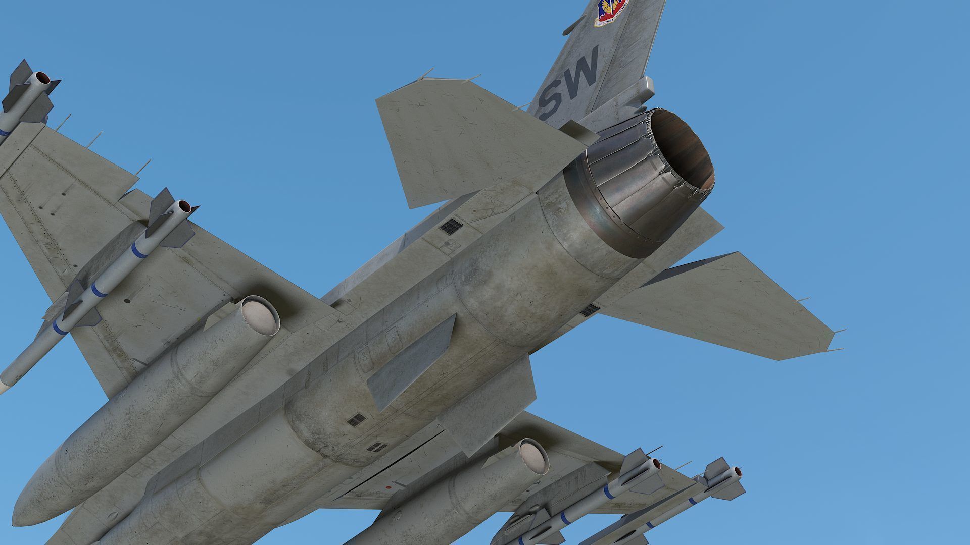 General Dynamics F-16 Fighting Falcon rigged 3D model animated rigged ...