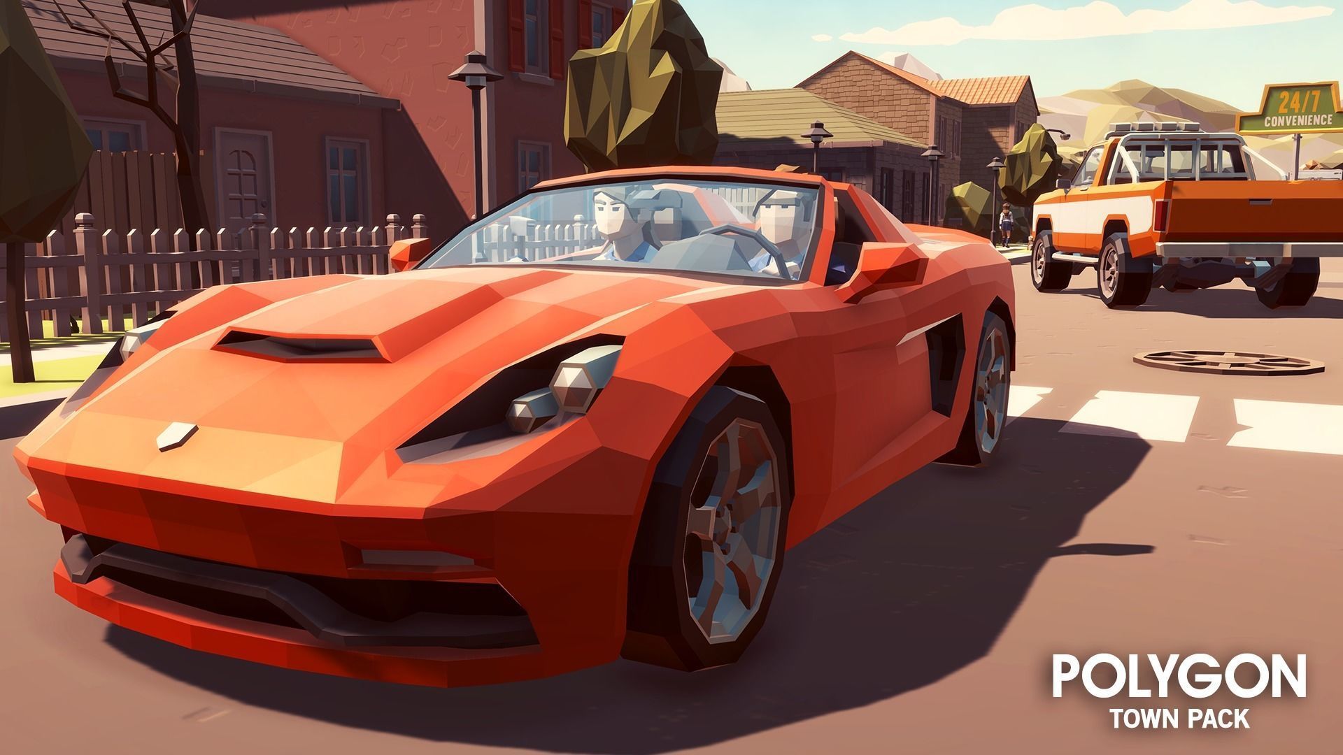 3D model POLYGON - Town Pack VR / AR / low-poly rigged | CGTrader