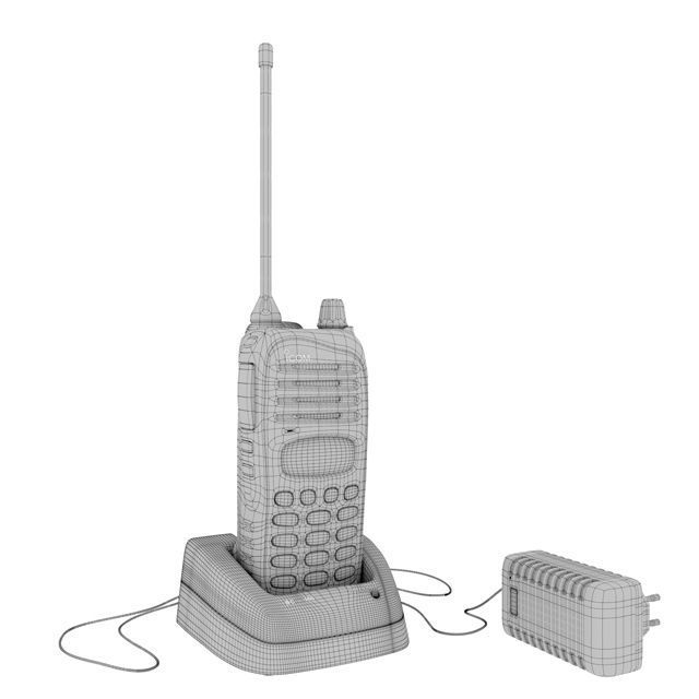 Radio ICOM 3D model | CGTrader