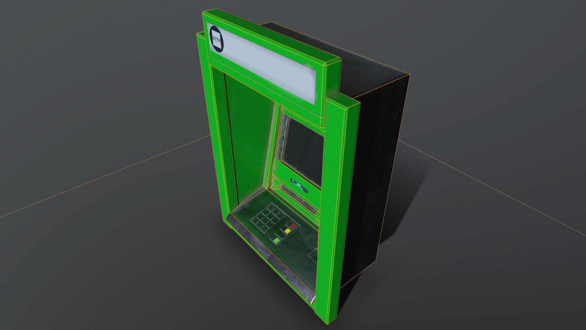 3D model ATM Window 01 VR / AR / low-poly | CGTrader