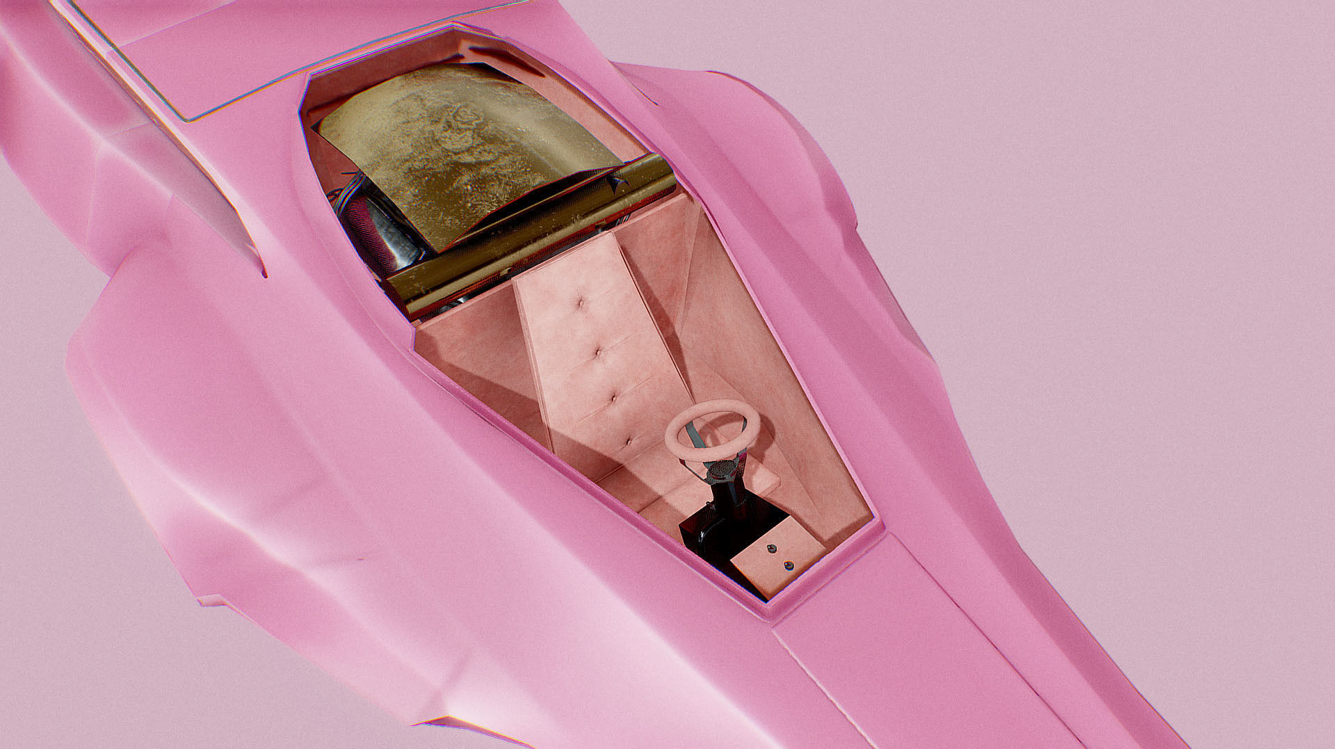 3D model Pink Panther Car VR / AR / low-poly | CGTrader