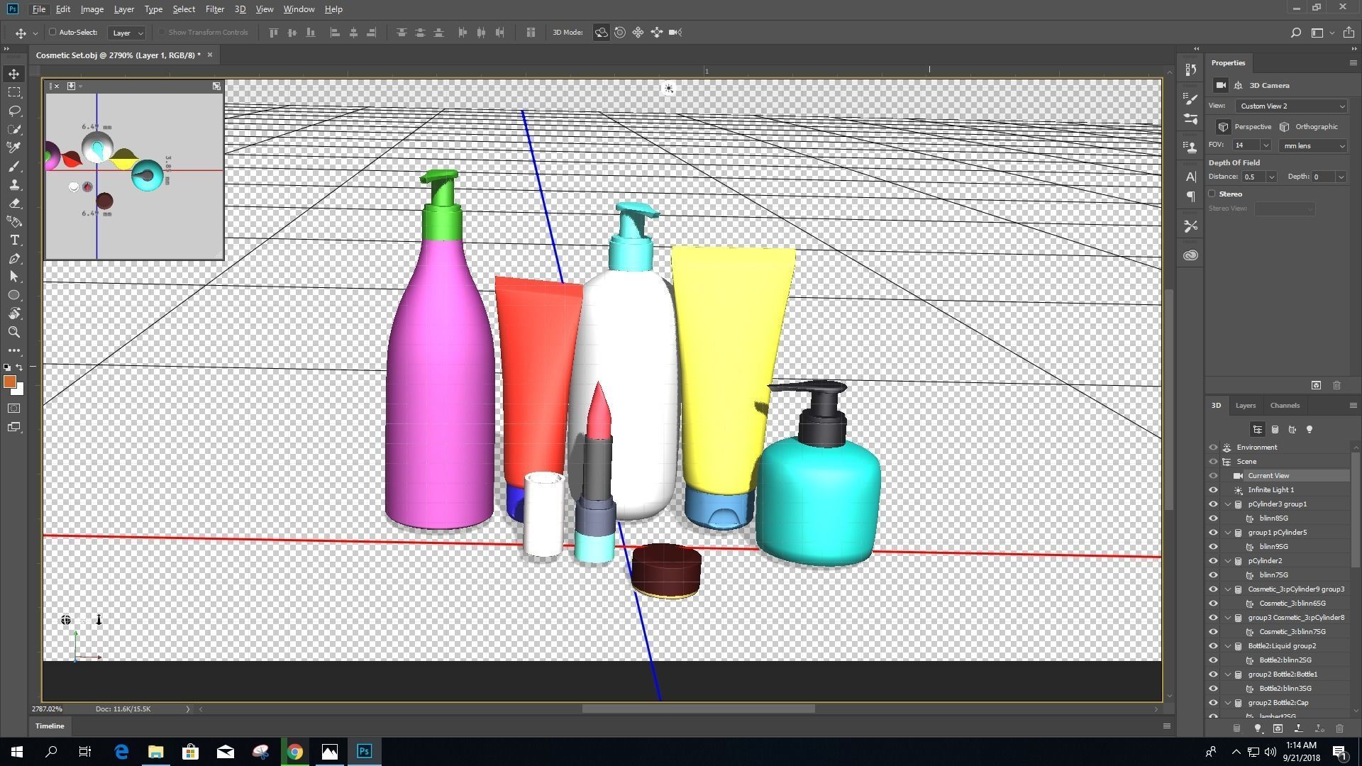 3D Cosmetics Product Modeling 3D model | CGTrader