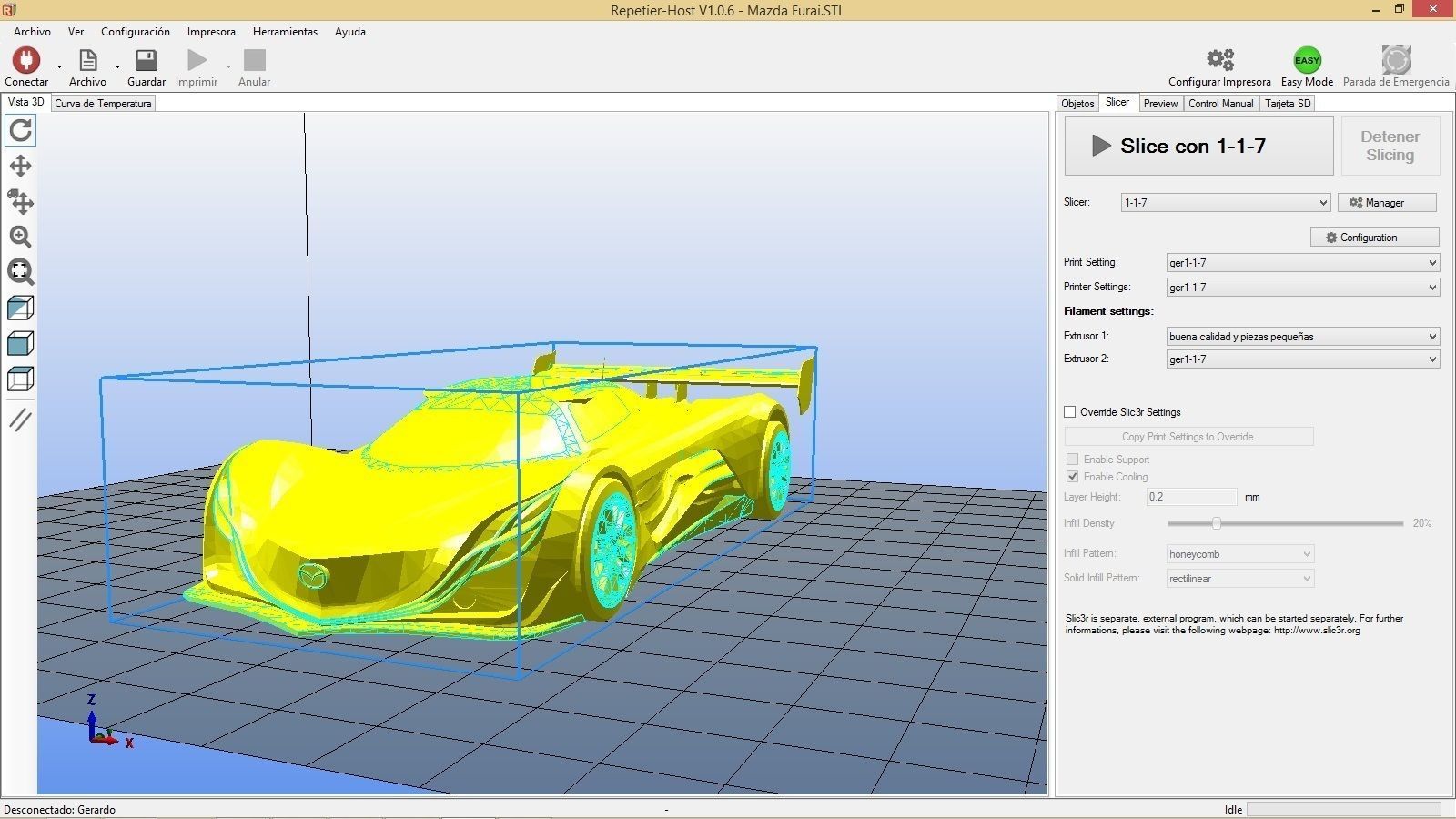 Mazda Furai 3D model 3D printable | CGTrader